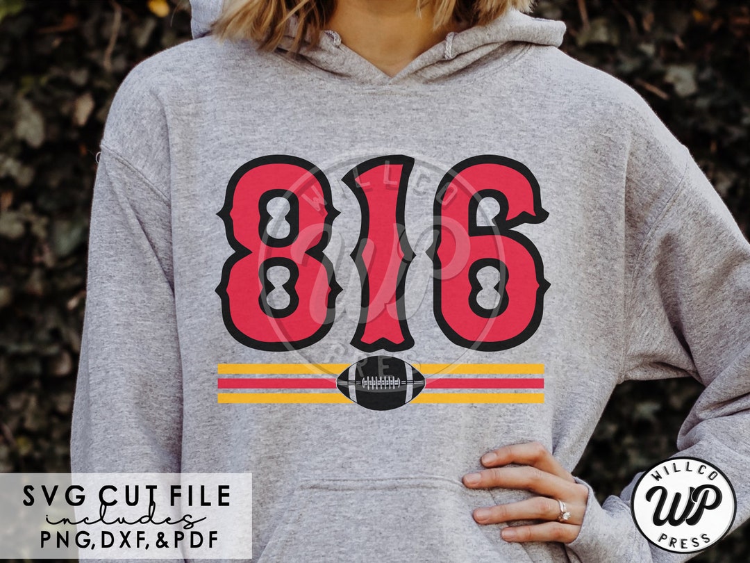 Kansas City Area Code, 816 Football Shirts, KC Digital Download ...