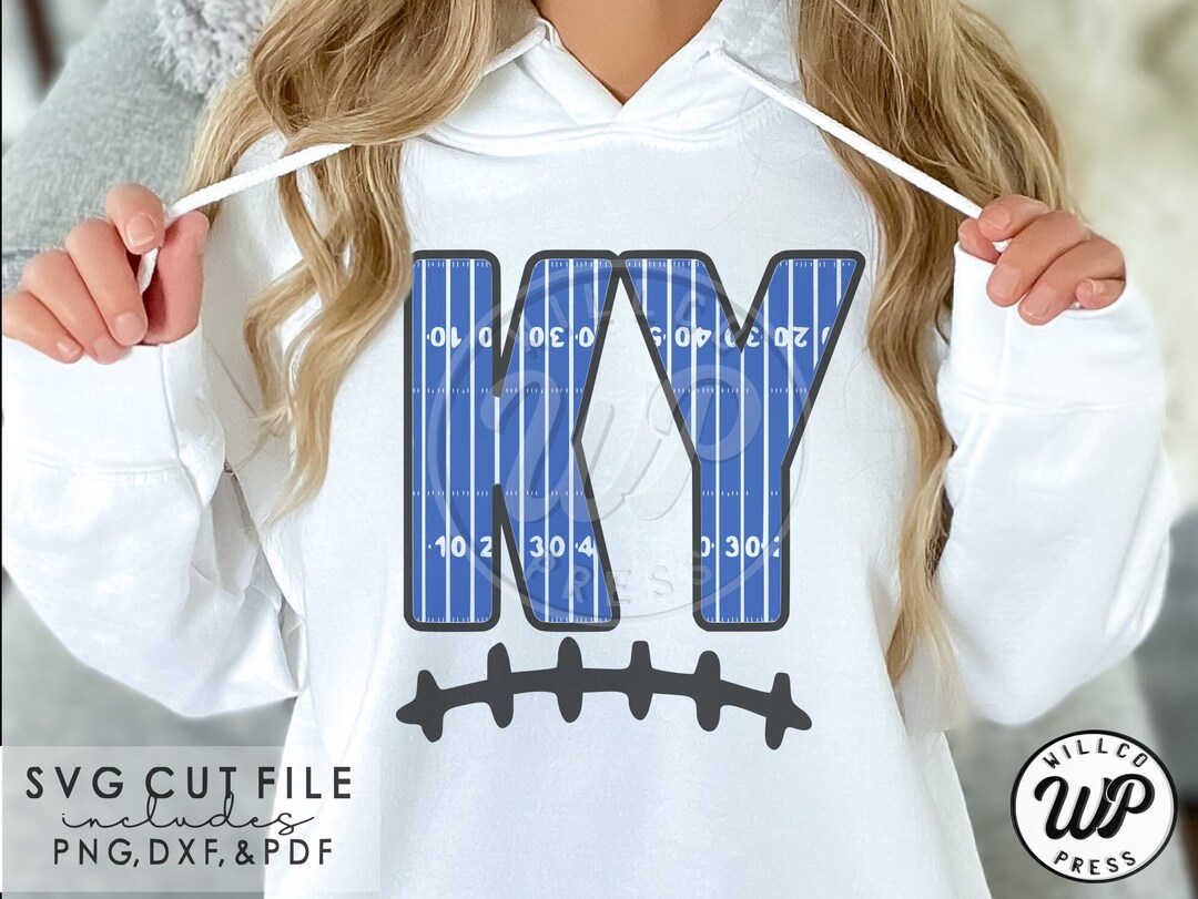 KY Football Svg, Kentucky Initials, Png, Dxf, Svg Files for Cricut ...