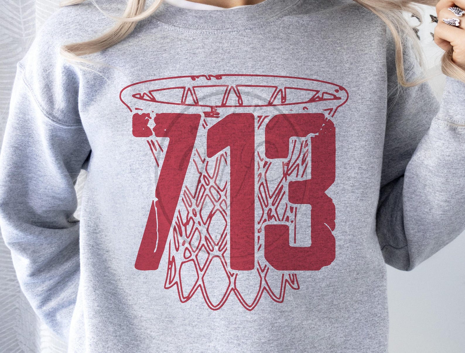 713 Basketball Png, Houston Texas, Area Code Svg, Grunge Distressed ...