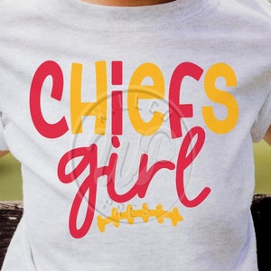Chiefs Girl Svg, Football Svg, Png, Dxf, Svg Files for Cricut, , Vinyl ...