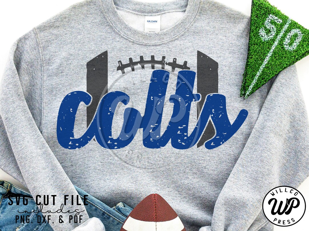 Colts Football Svg, SVG Files for Cricut, Grunge Distressed, Png, Dxf ...