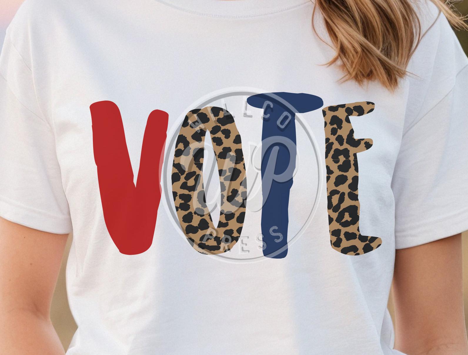 Vote Svg, Cheetah Print, Voting Svgs, Cut File, Sublimination, Digital ...