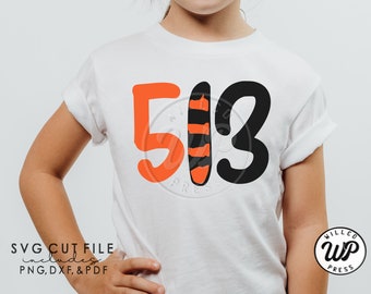 Cincinnati 513 Svg - Etsy