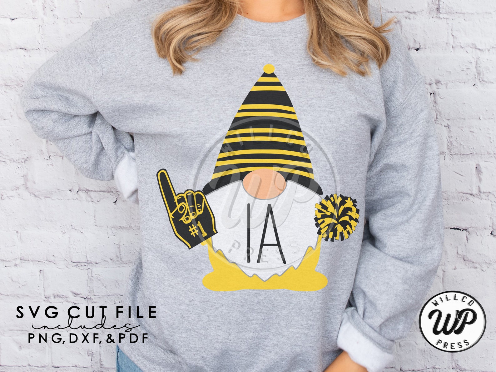 IA Gnome Svg Iowa Svg Christmas Santa Png Dxf Svg Files - Etsy