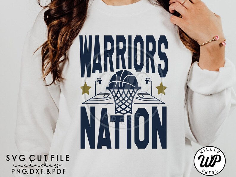 Warriors Nation Svg, Warrior Basketball, Retro Design, Png, Dxf, Svg ...
