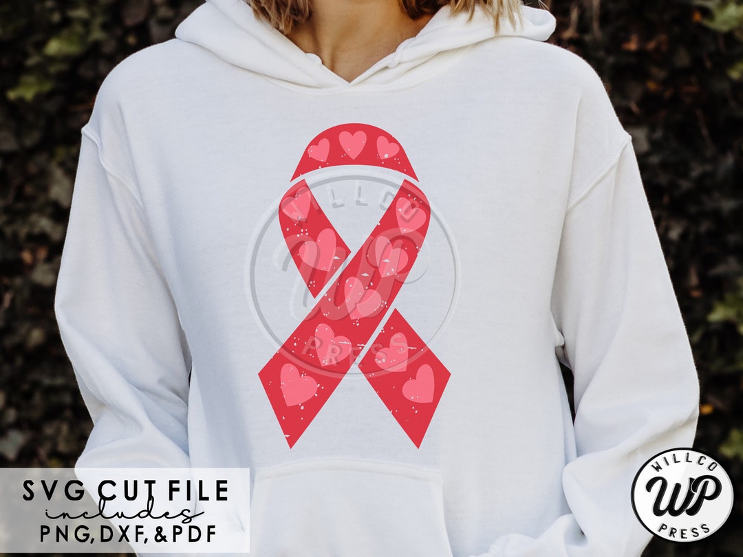 Wear Red Svg, Wear Red Day Svg, Awareness Ribbon Svg, Wear Red Day ...