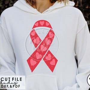 Wear Red Svg, Wear Red Day Svg, Awareness Ribbon Svg, Wear Red Day ...