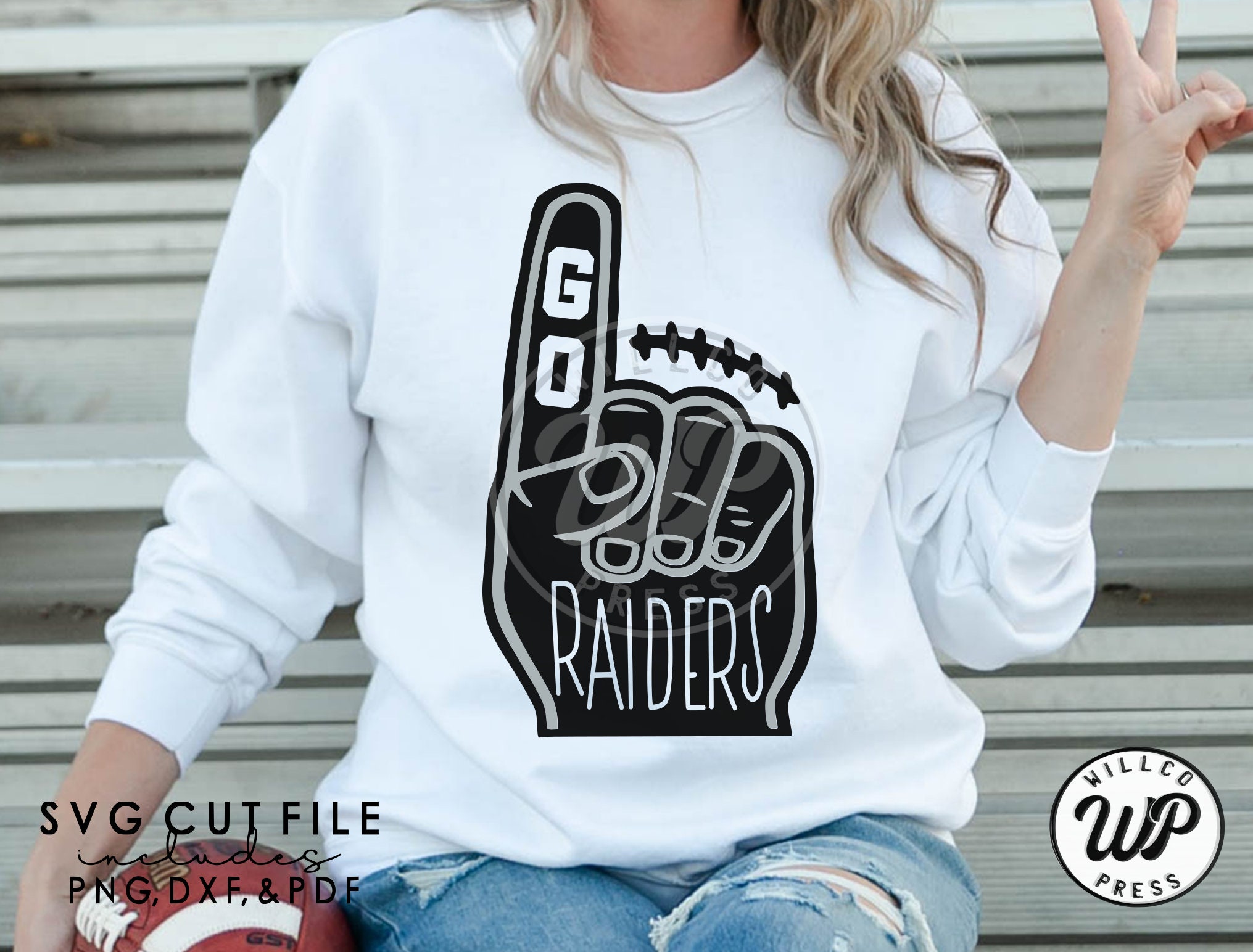 Go Raiders Svg Raiders Football Fan Foam Finger Dxf Png - Etsy