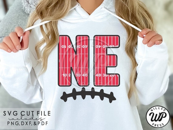 NE Football Svg Nebraska Initials Png Dxf Svg Files for - Etsy