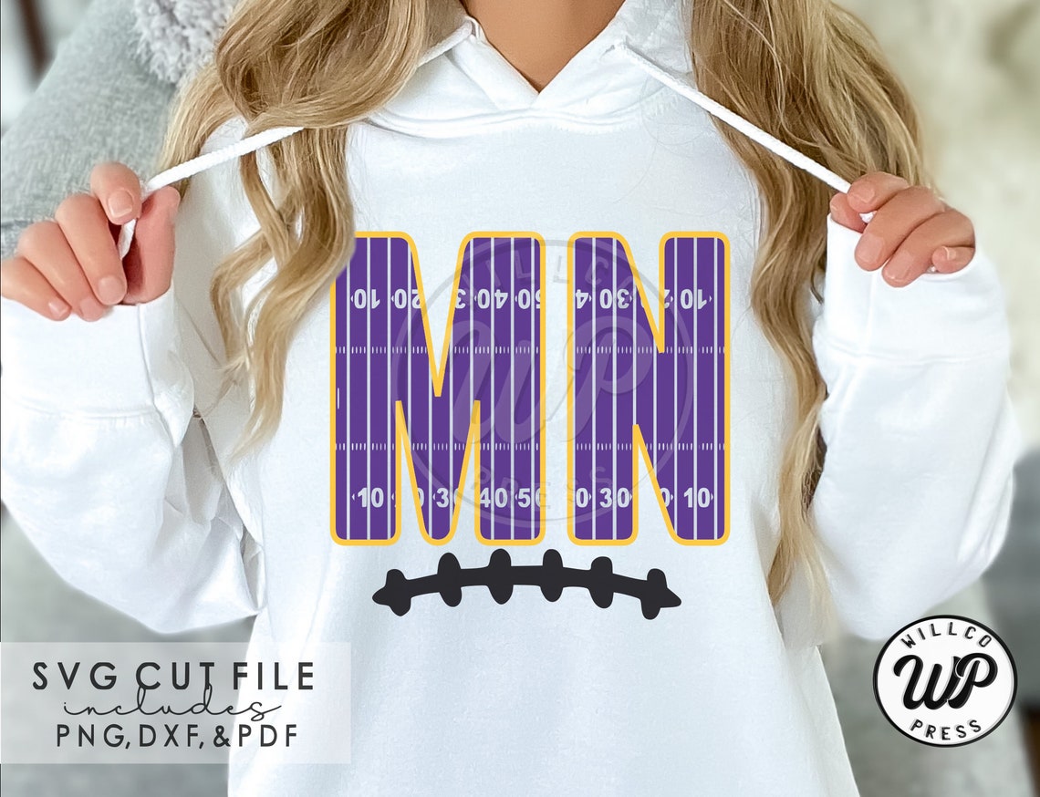 MN Football Svg, Minnesota Svg, Png, Dxf, Svg Files for Cricut, , Vinyl ...