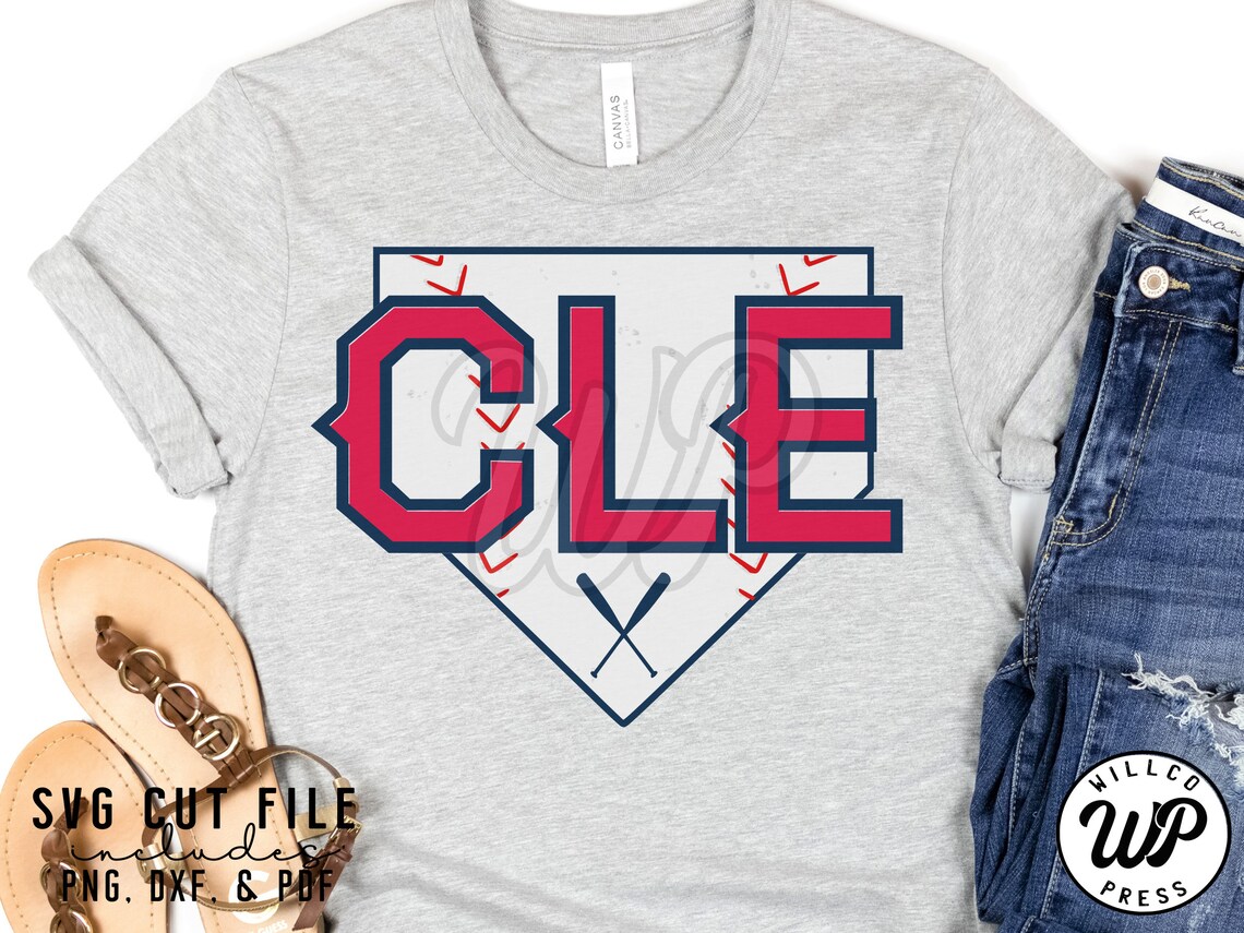 CLE Baseball Svg Cleveland Svg Airport Code Grunge - Etsy