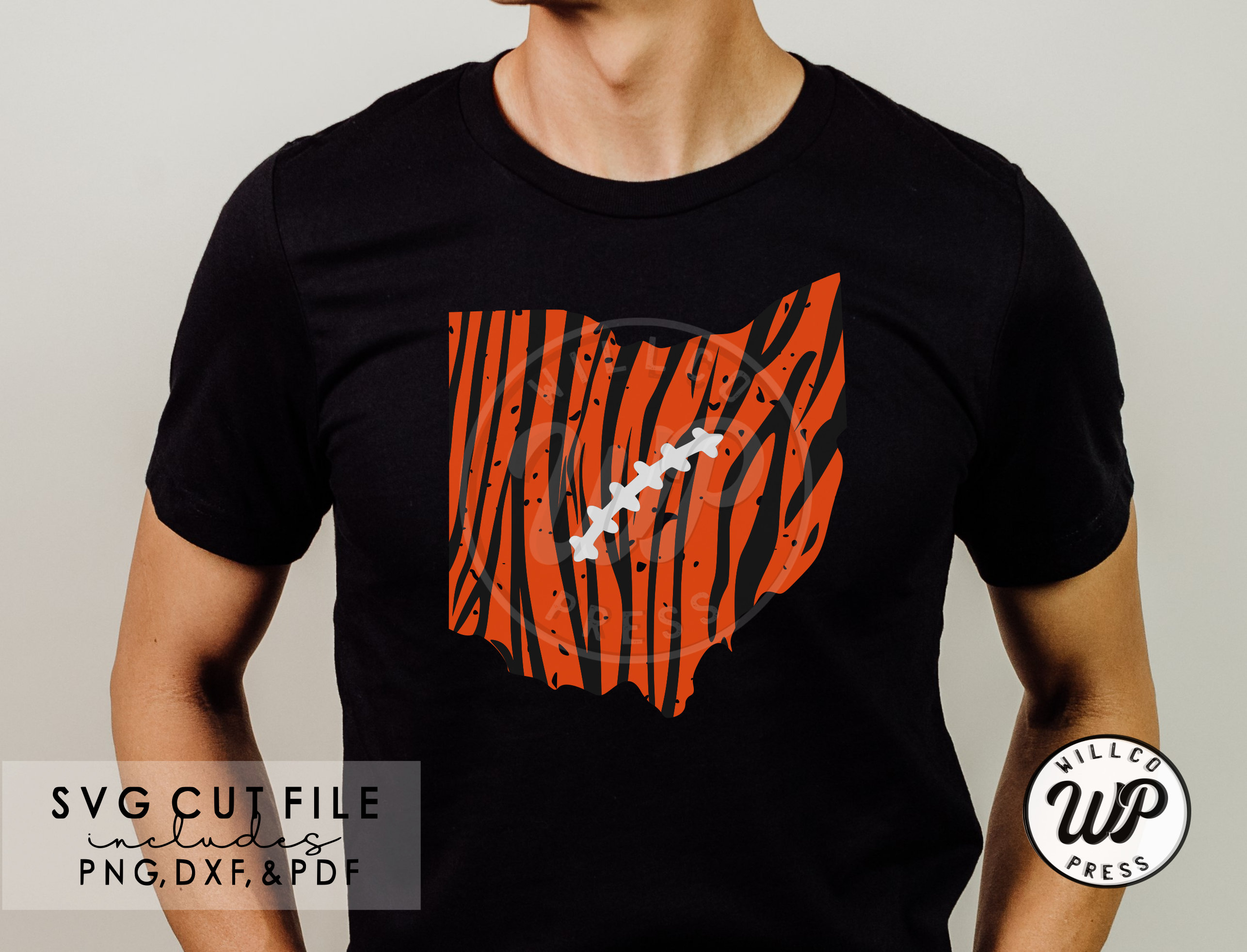 Ohio Tiger Stripe Football Svg Grunge Distressed Svg Files - Etsy