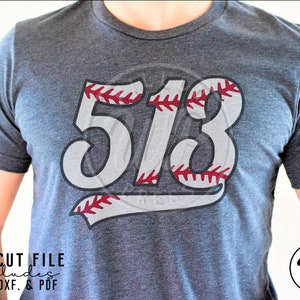 513 Baseball Png, Cincinnati Svg, Cincy Area Code, Sublimination, Dtf Printing, Heat Transfer ...