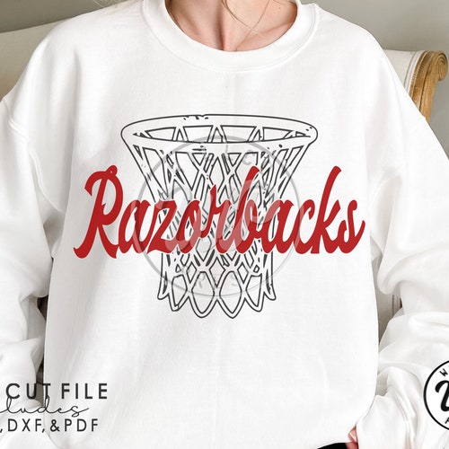 Razorbacks Basketball Razorbacks Net Svg Grunge Distressed - Etsy