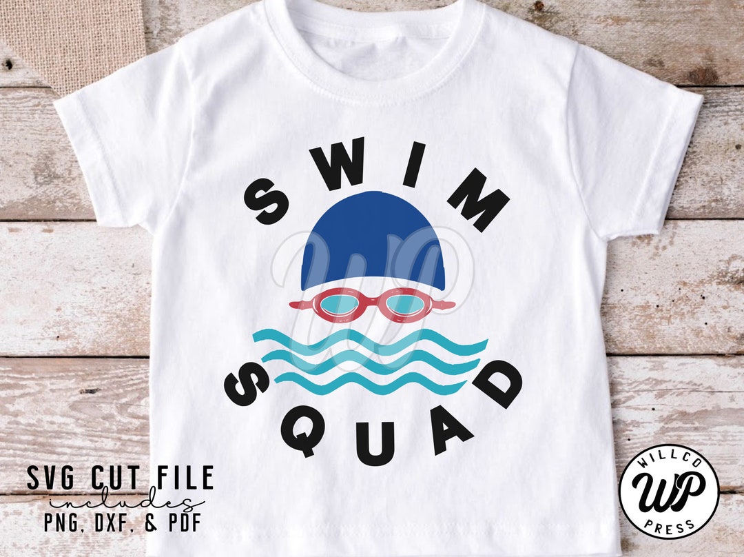 Swim Squad Svg, Swimming Svg, Pool, Kids Svgs, Png, Dxf, Svg Files for ...