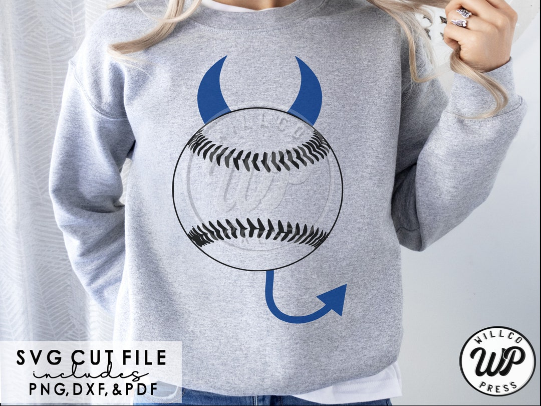 Blue Devils Baseball, Softball Png, Svg Files for Cricut, Sublimination ...