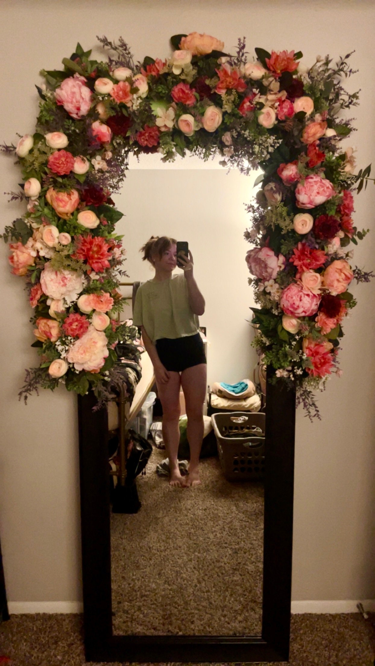 Diy Mirror Frame Flower
