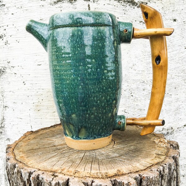 Wood Handle Pitcher - Etsy