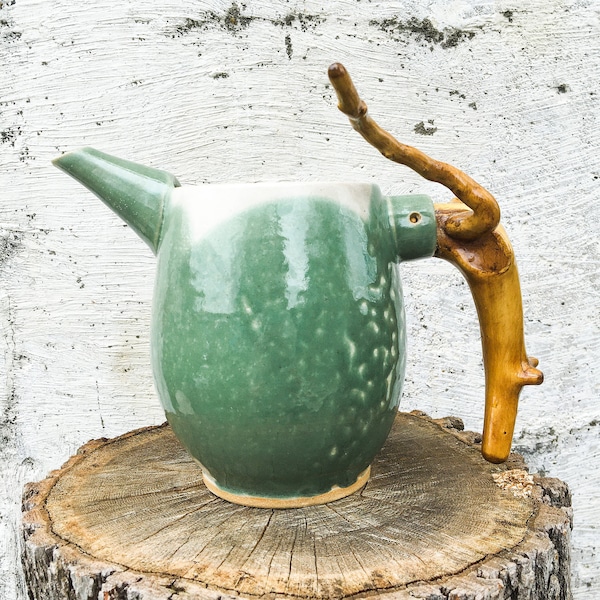Wood Handle Pitcher - Etsy
