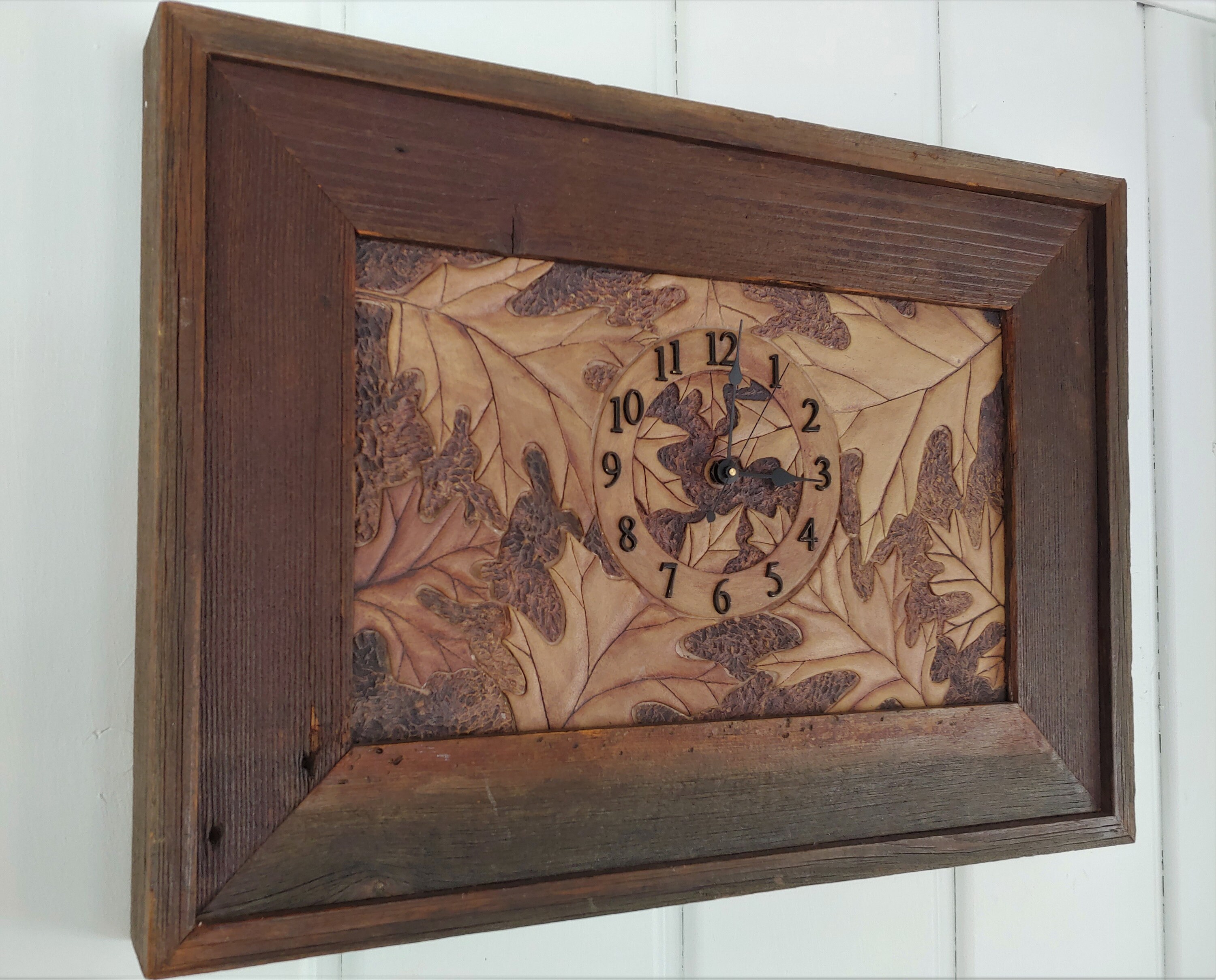 Barn Wood Clock Ceramic Tile Clock Mosaic Sculpture Clock - Etsy