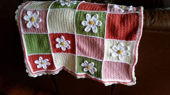 Daisy Afghan - Etsy