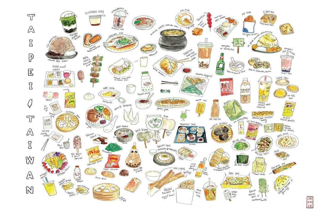 Taiwanese Food: Taipei, Hualien City - Etsy
