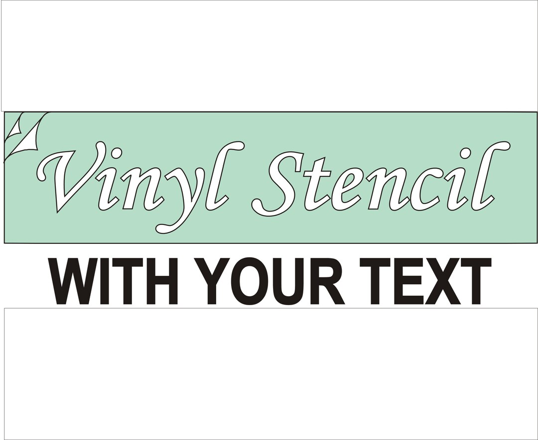 Custom Letter Stencil With Your Text, Vinyl Sticker Stencil Single Use ...
