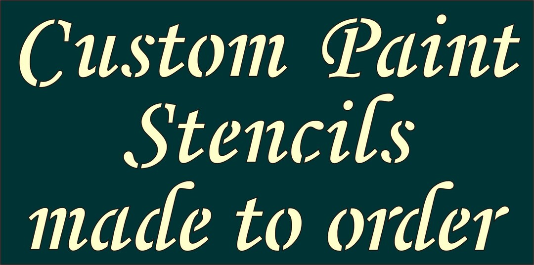 Custom Letter Stencil With Your Text - Etsy