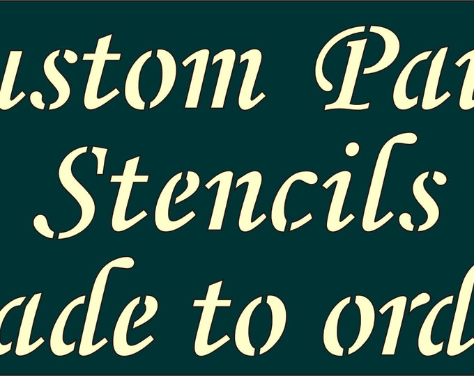 Custom Letter Stencil With Your Text - Etsy