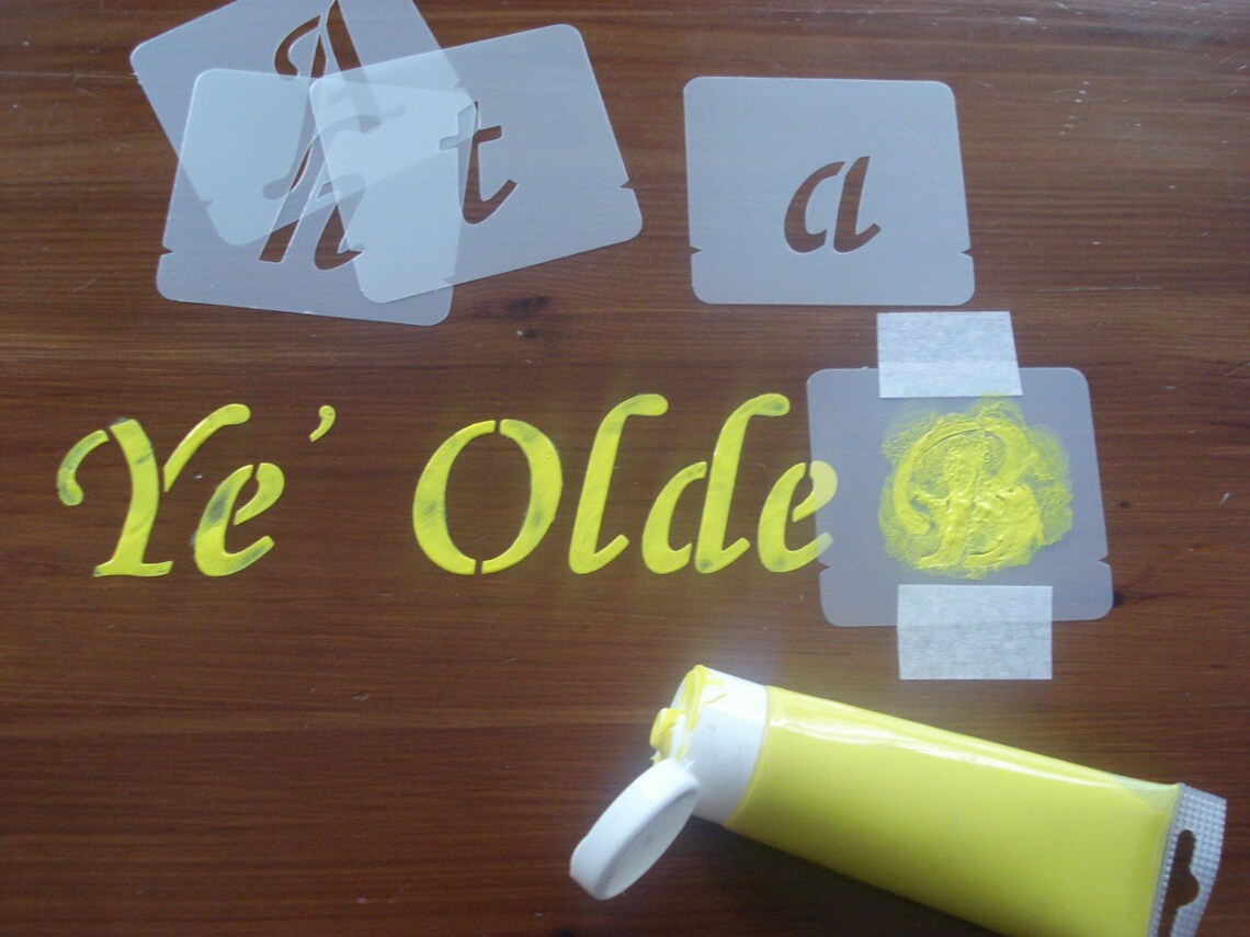 Alphabet Stencils Set, Choice of Different Sizes. 40mm, 50mm, 75mm ...