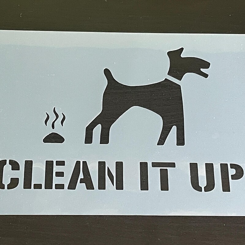 Outdoor Dog Stencil - Etsy UK