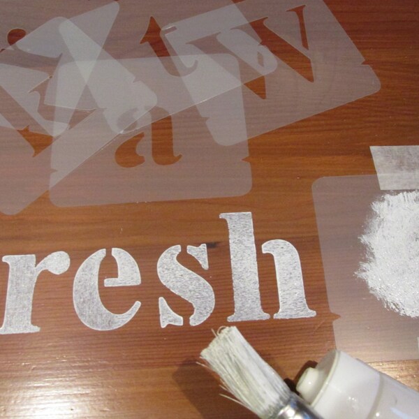 Alphabet Stencils - Etsy