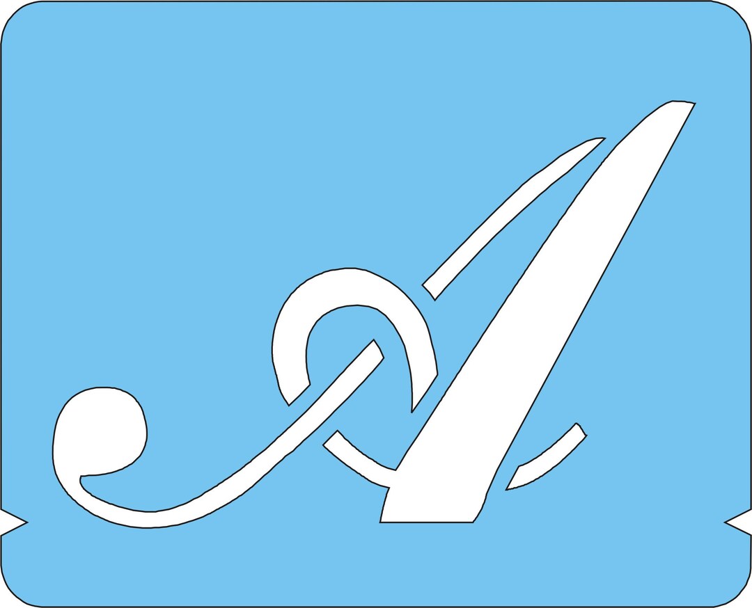 STENCILS Alphabet Letter Set - Etsy