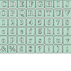 Alphabet Stencils Set, Choice of Different Sizes Stardos Bold - Etsy