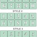 Number Stencils Numerals Stencil Set 40,50,75,100,125,150 Mm Different ...