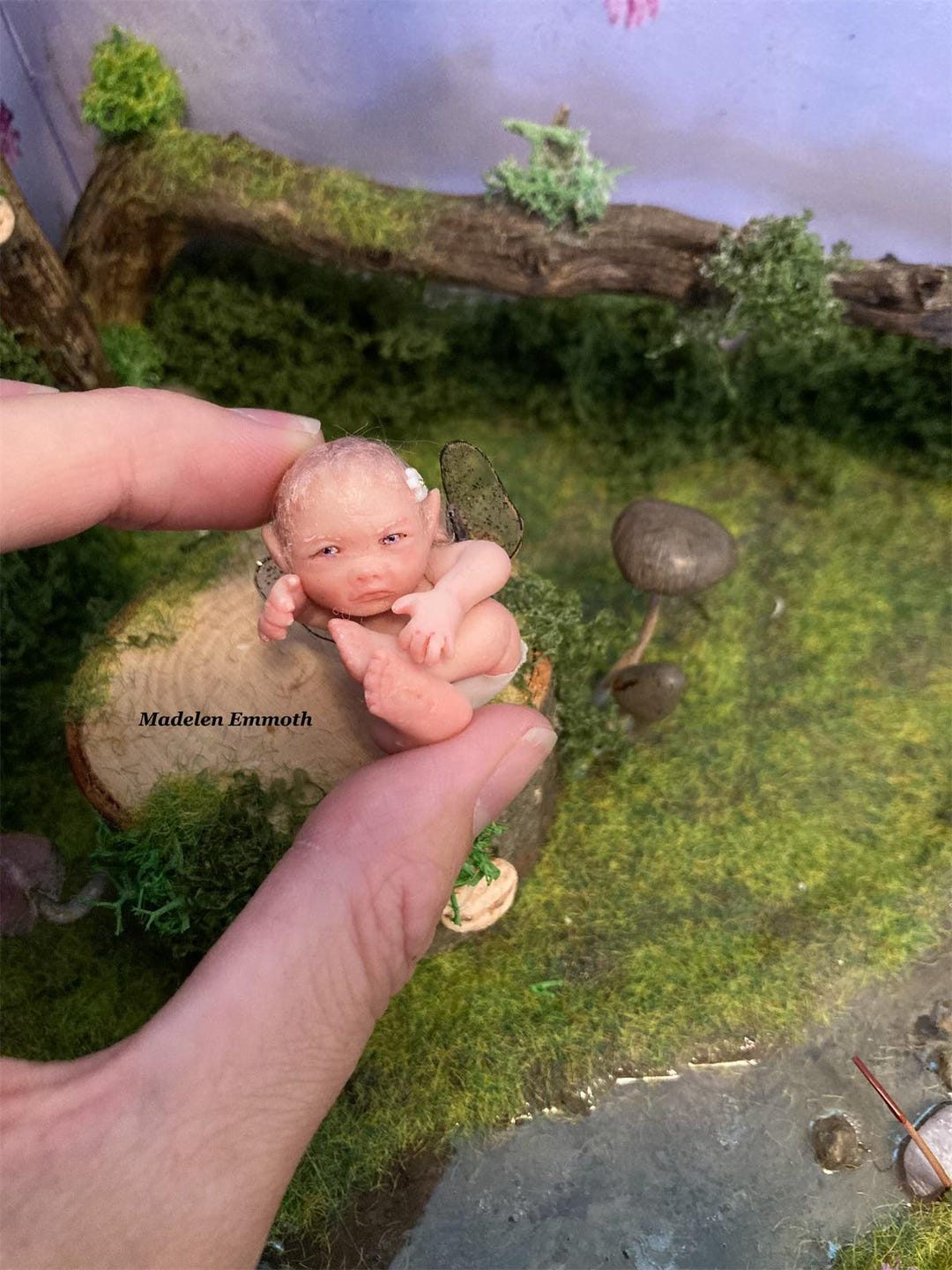 OOAK Polymer Clay Baby Fairy in a Egg - Etsy