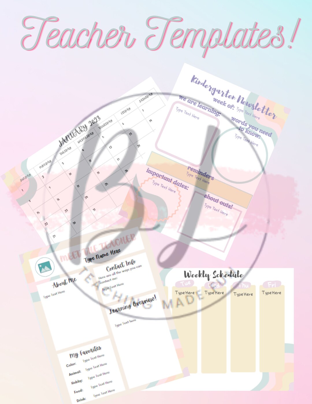 Teacher Combo Templates | Fill in PDF | Teacher Needs | Teacher ...