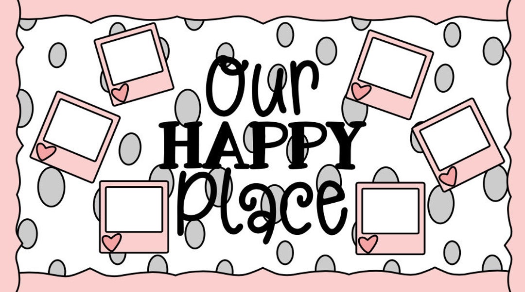 Bulletin Board Cut Outs - Our Happy Place | Classroom Decor | Back to ...