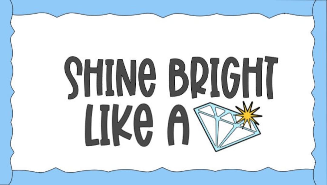 Bulletin Board Letters | Shine Bright Like a Diamond| Classroom Decor ...
