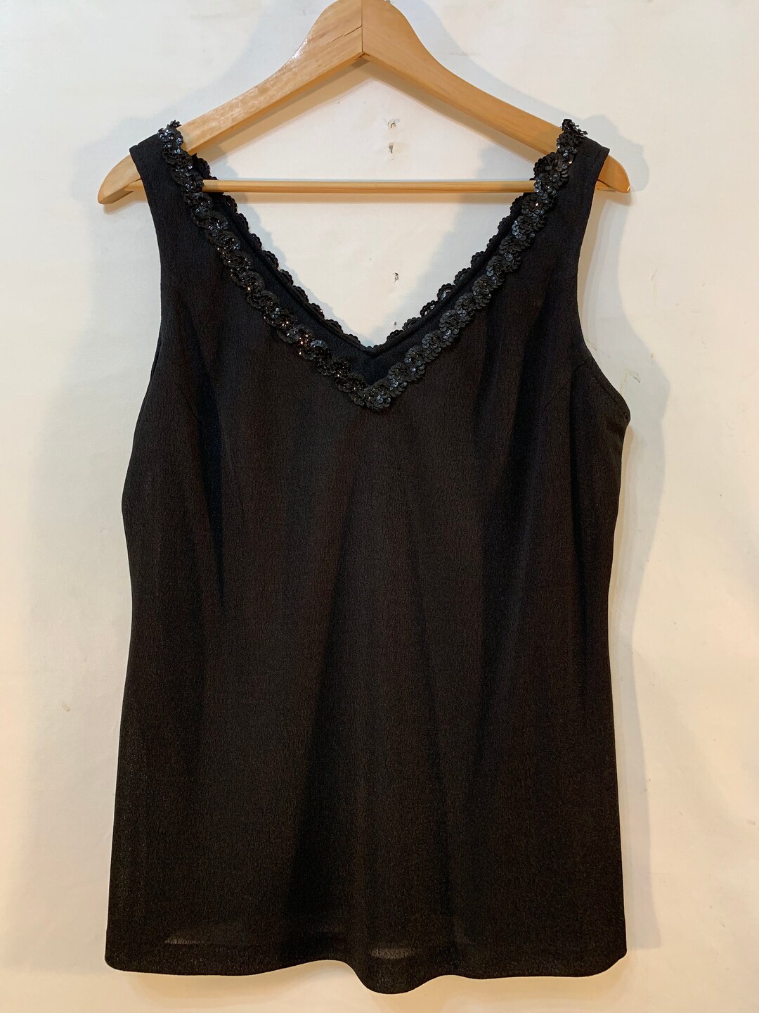 Edith Flagg Tank Top With Sequins - Etsy