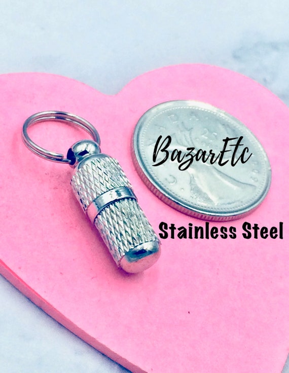 STAINLESS STEEL Wish Lockets Tube Container Treasure Secret | Etsy