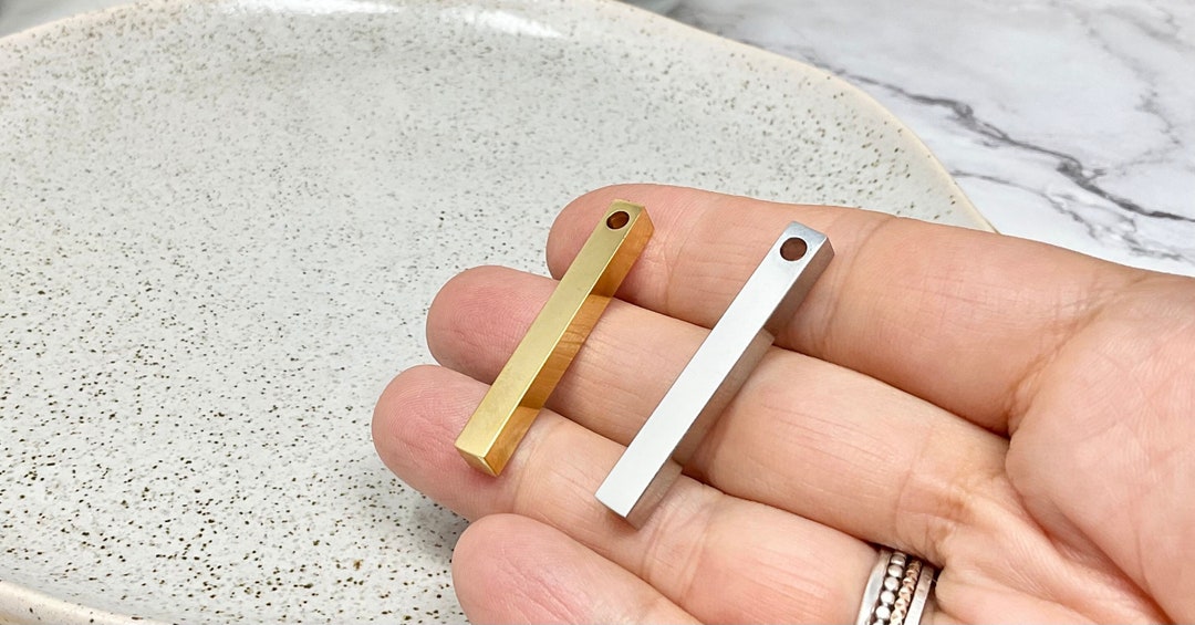 SQUARE BARS Rectangle 40x4mm Stainless Steel Stamping Bar, Blank Long ...