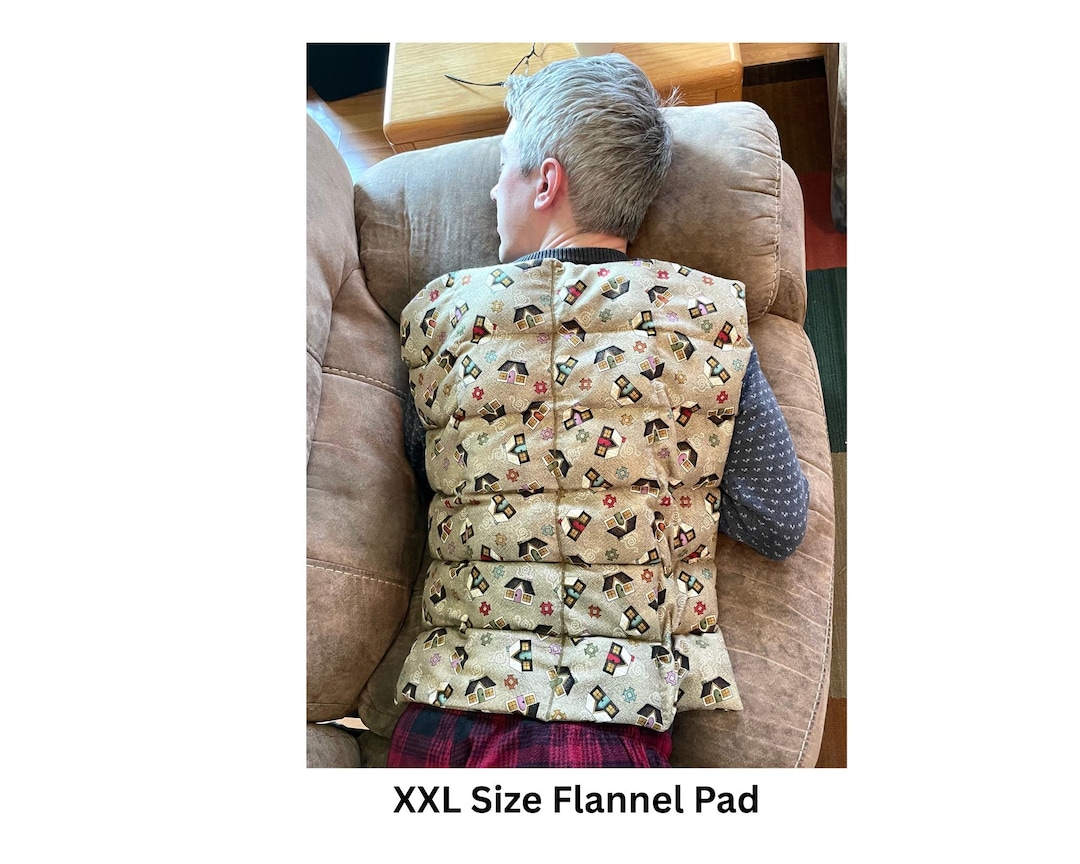 XXL Size Flannel Flax Seed Heating Pad, for Gentle Soothing Pain Relief ...