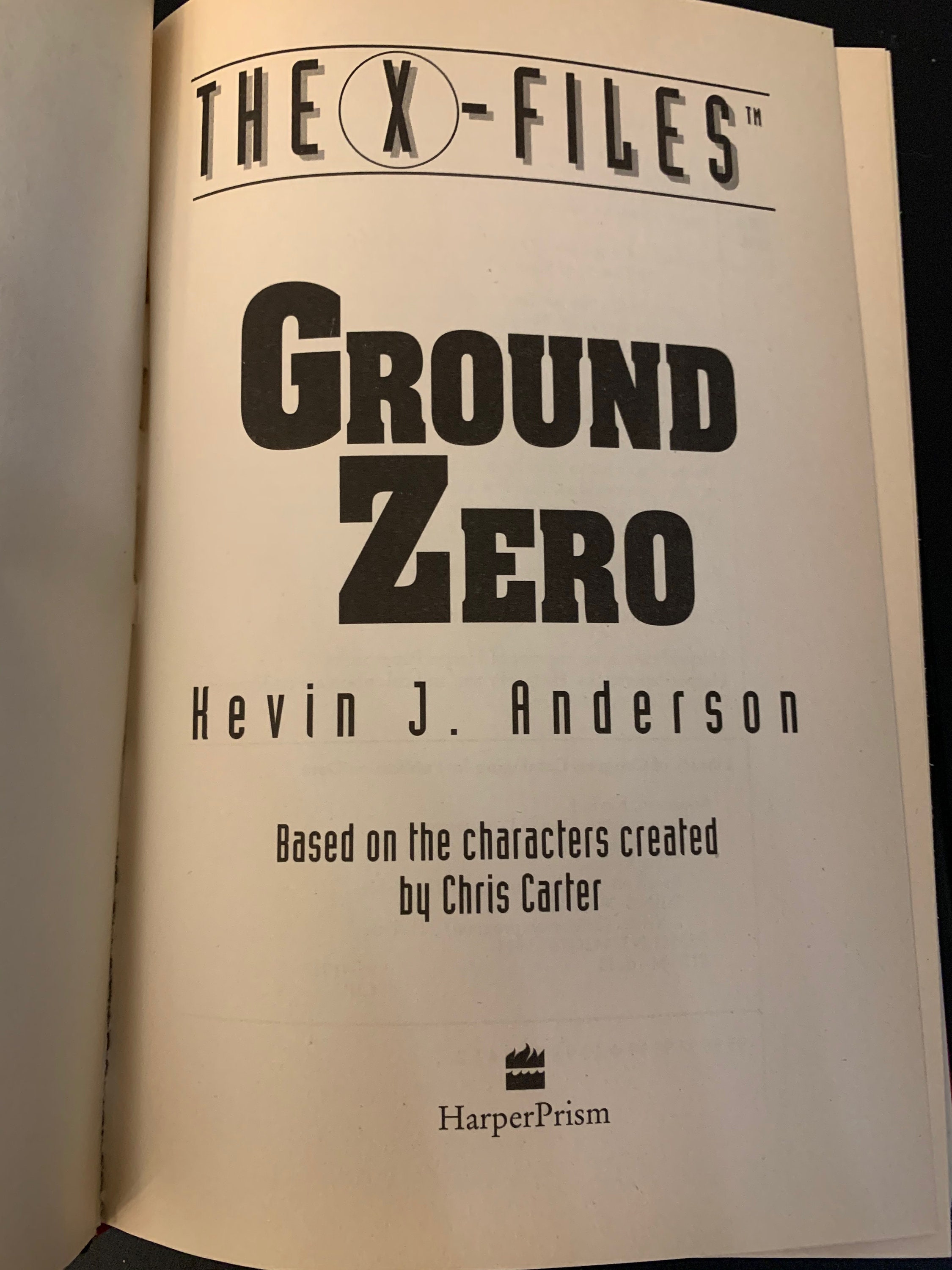 X Files Ground Zero Hard Cover Book 1995 Kevin J Anderson | Etsy
