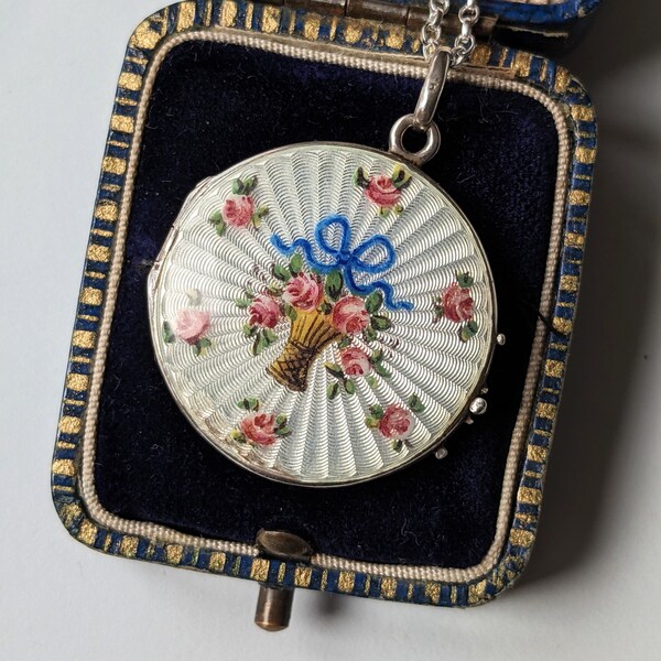 Guilloche Locket - Etsy
