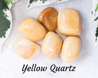 Yellow Jade Tumbled - Etsy