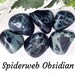Spiderweb Obsidian Crystal - Tumbled Stone Polished Gemstone /problem ...