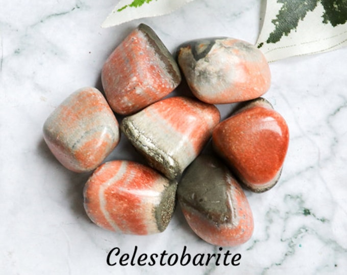 Celestobarite Crystal Tumbled Stone Polished Stone - Etsy