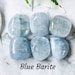 Blue Barite Crystal - Tumbled Stone - Polished Stone - Gemstone ...