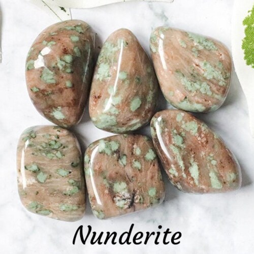 Spotted Jade Crystal Tumbled Stone Polished Gemstone / | Etsy